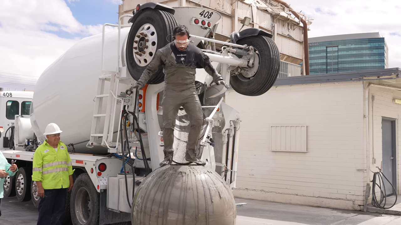 This Guy got himself buried in the concrete to explain how Concrete ...