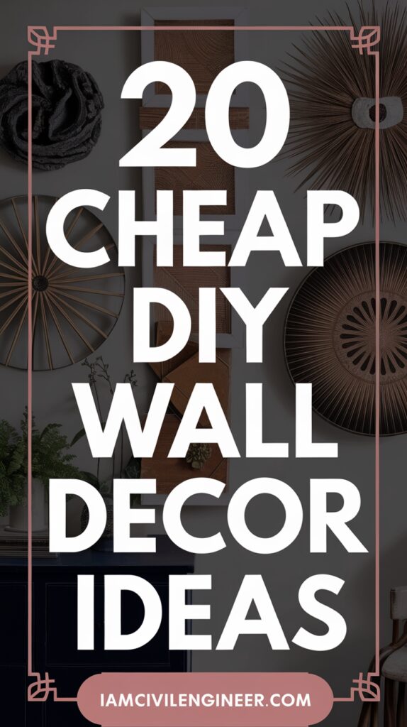 Want 20 Cheap DIY Wall Decor Ideas? – Iamcivilengineer