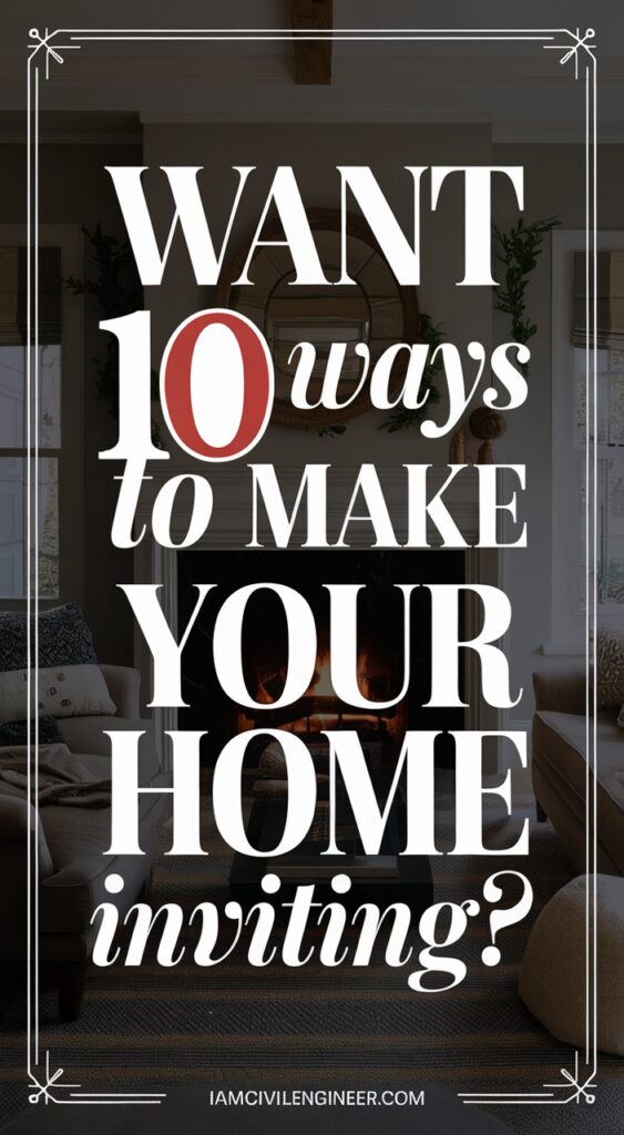 Want 10 Ways to Make Your Home Inviting - Iamcivilengineer